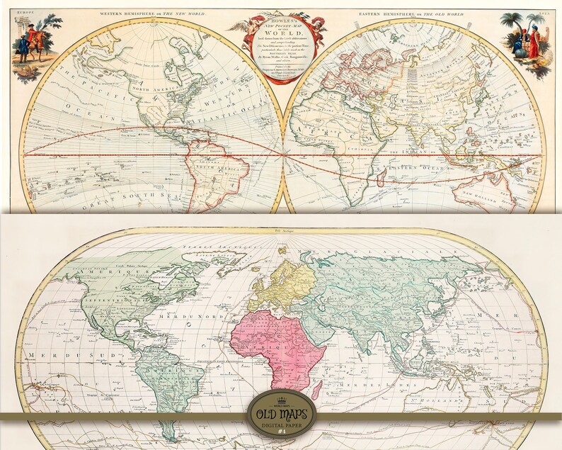 16 Old Maps 4 Vintage Digital Maps - Etsy
