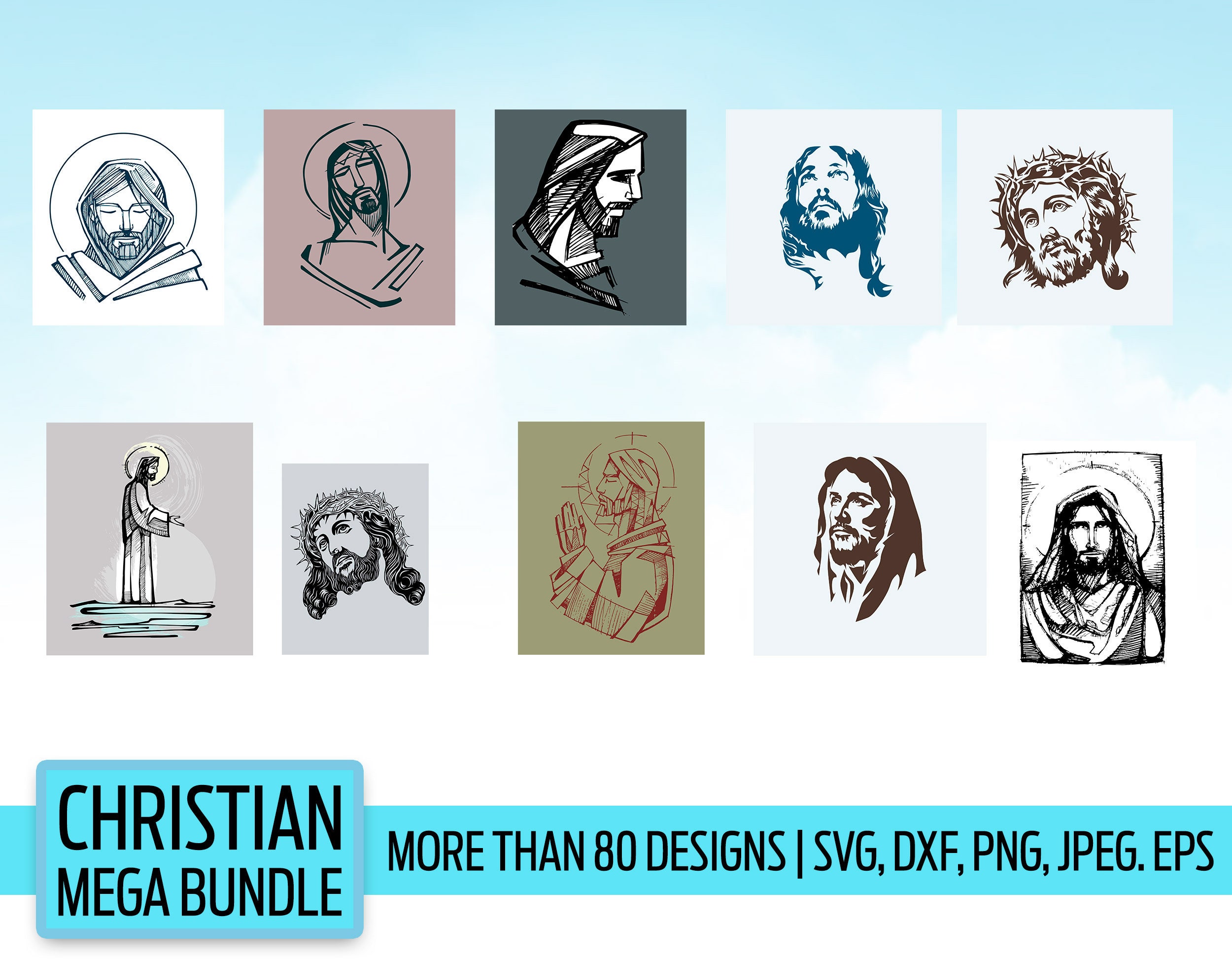 Christian SVG & DXF Mega Bundle for Cricut and Silhouette - Etsy