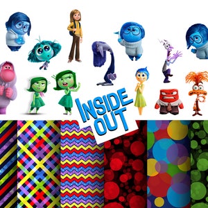 Inside Out Digital Kit 1 and 2 | PNG File Format | Contains Clipart ...