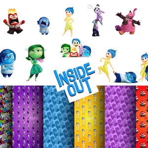 Inside Out Digital Kit 1 and 2 | PNG File Format | Contains Clipart ...