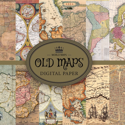 16 Old Maps 3 Vintage Digital Maps - Etsy