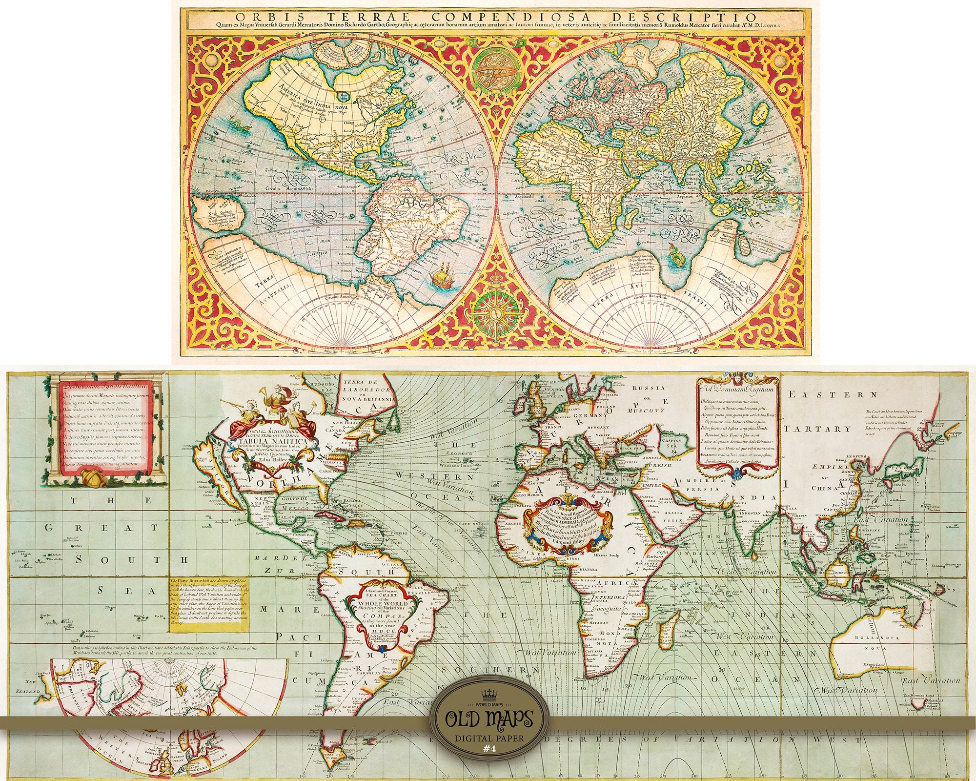 16 Old Maps 4 Vintage Digital Maps - Etsy
