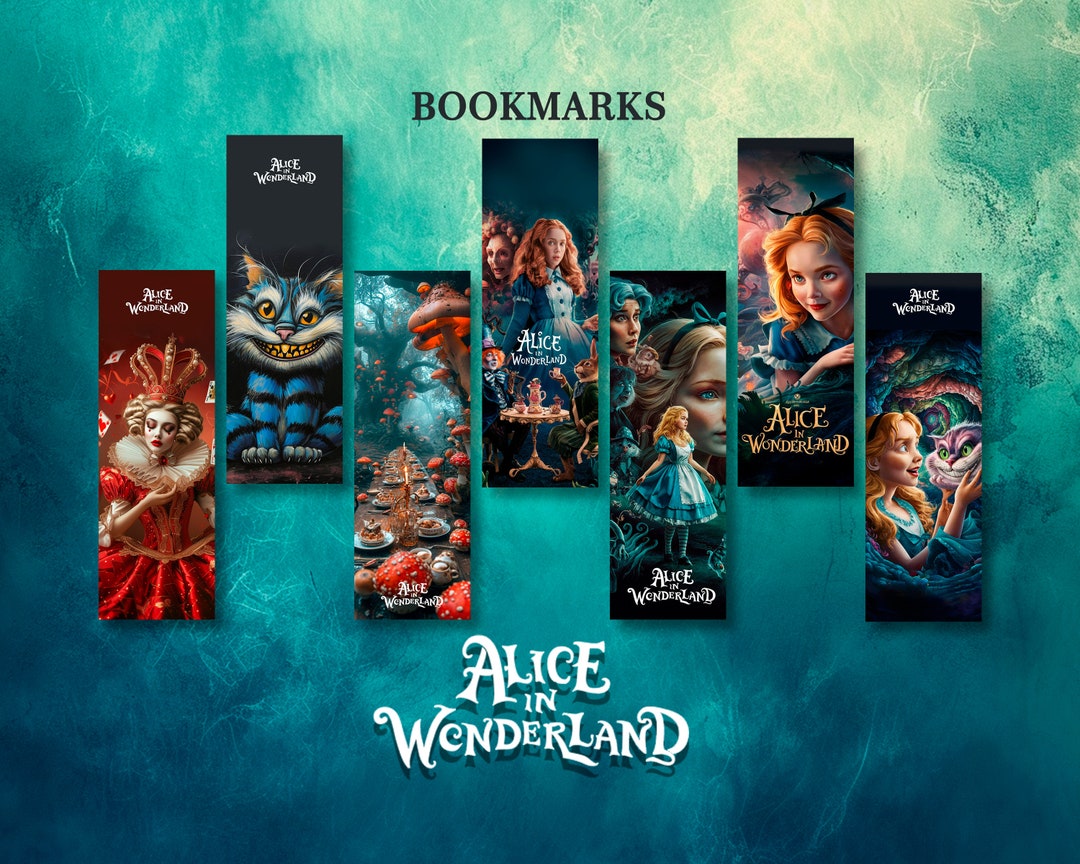 Alice in Wonderland Bookmarks | 14 Cute Bookmarks - Etsy