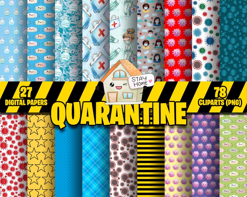Quarantine Digital Kit | Scrapbook - Etsy