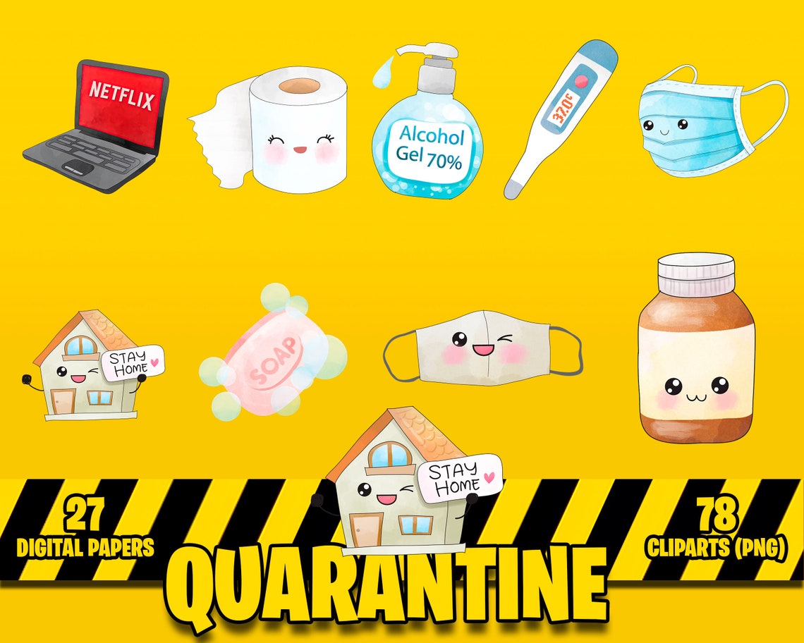 Quarantine Digital Kit Scrapbook | Etsy