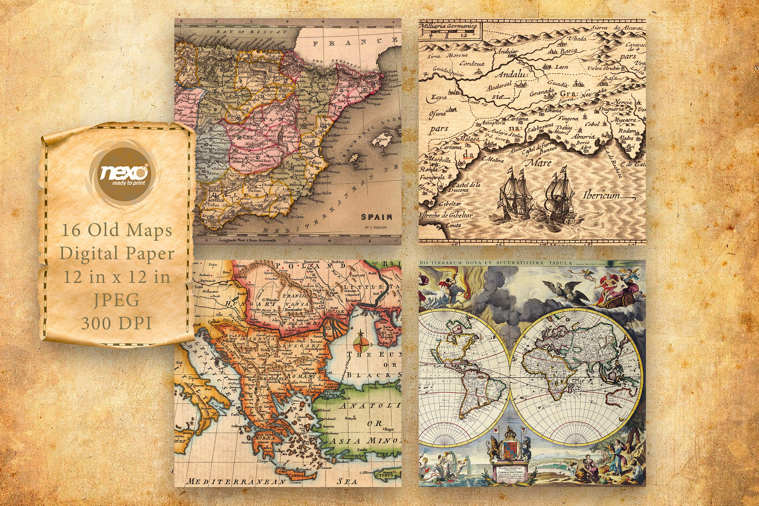 16 Old Maps Vintage Digital Maps - Etsy Australia