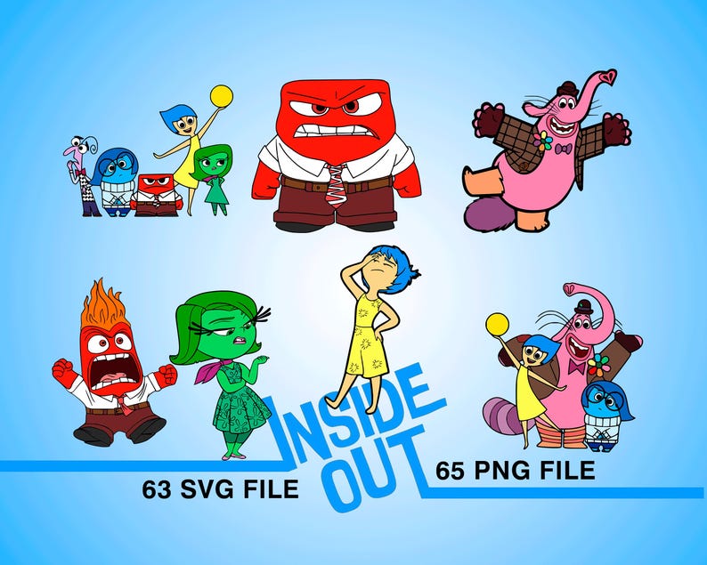 Inside Out Digital Kit | PNG and SVG Format - Etsy