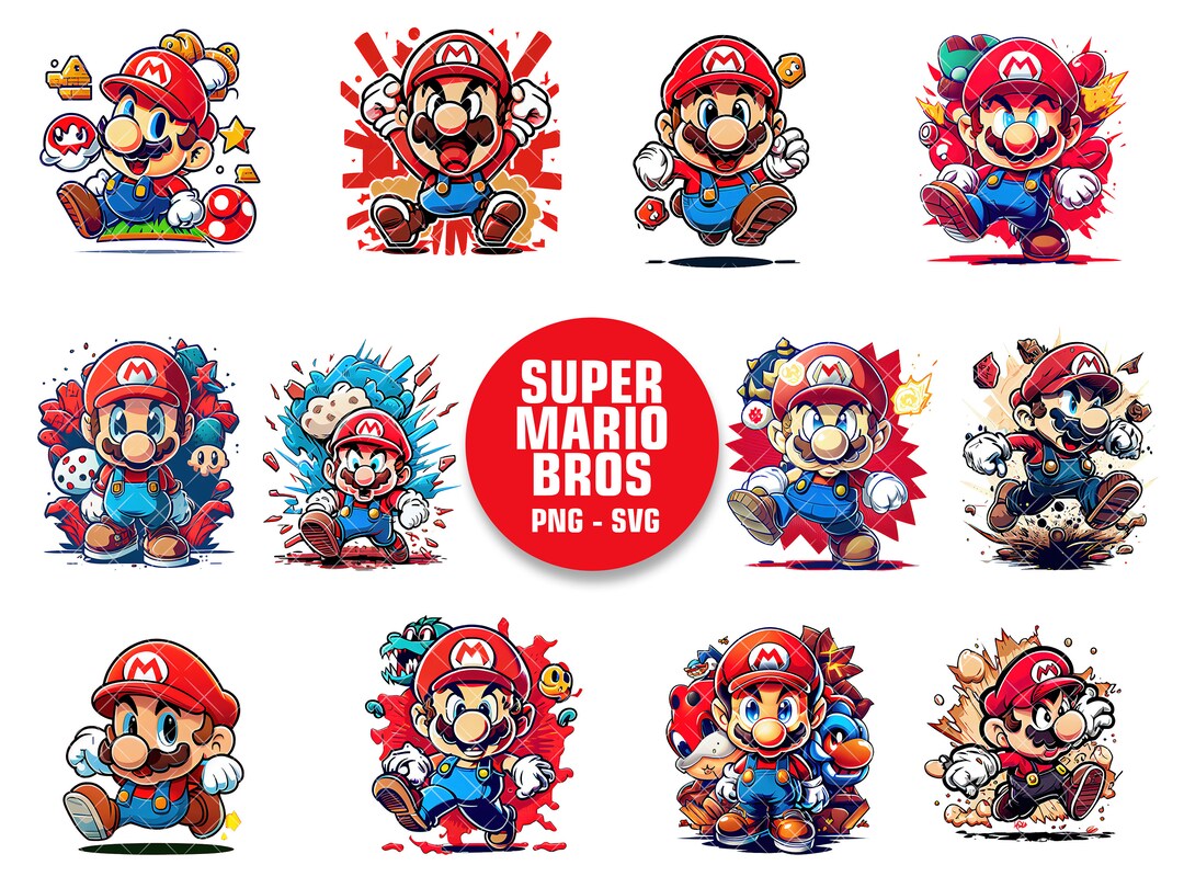 Super Mario Bros | Cute Super Mario Clipart Kawaii for Printable ...