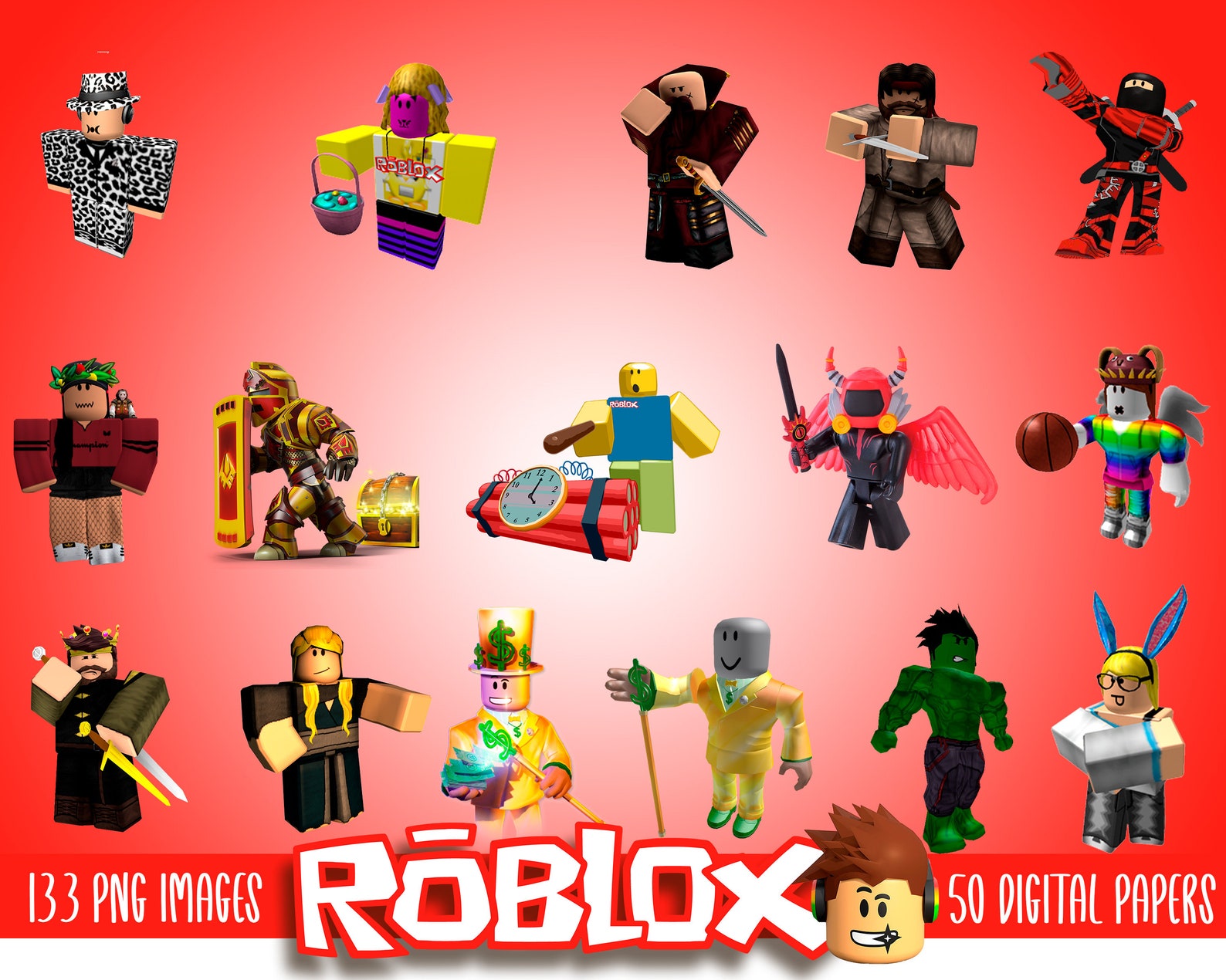 ROBLOX Kit Digital Scrapbook Kit Digital para imprimir | Etsy ROBLOX Kit Digital Scrapbook Kit Digital para imprimir | Etsy