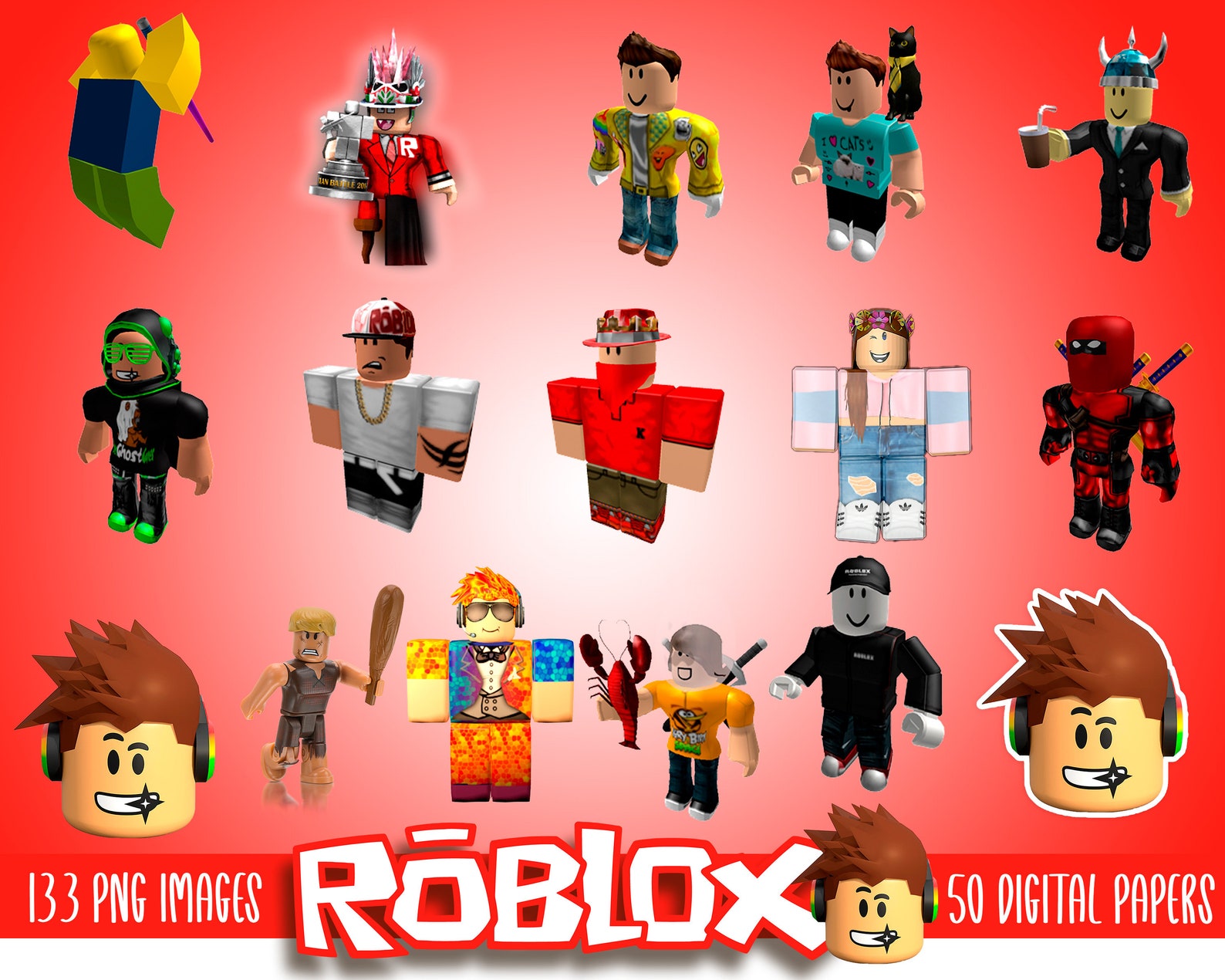 ROBLOX Kit Digital Scrapbook Kit Digital para imprimir | Etsy ROBLOX Kit Digital Scrapbook Kit Digital para imprimir | Etsy