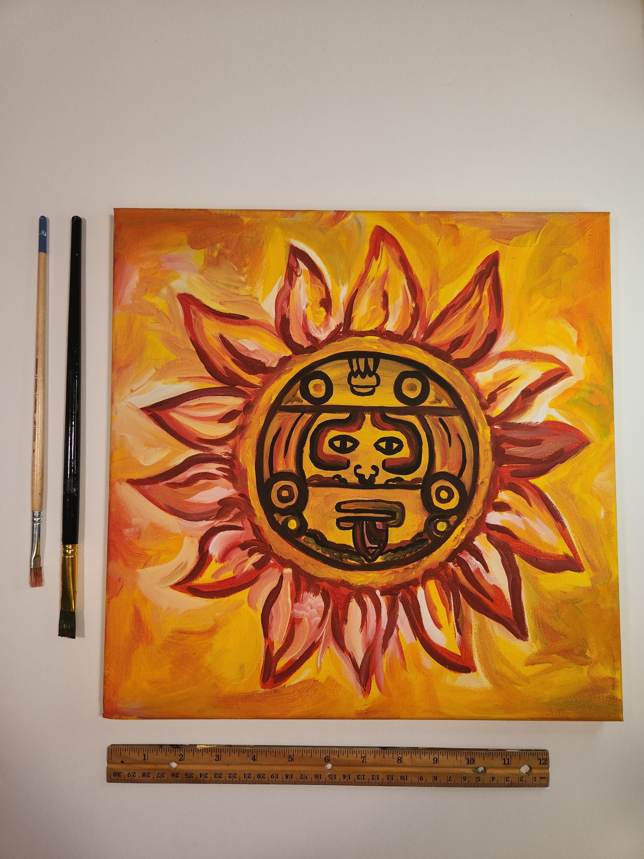 Aztec Sun Drawings