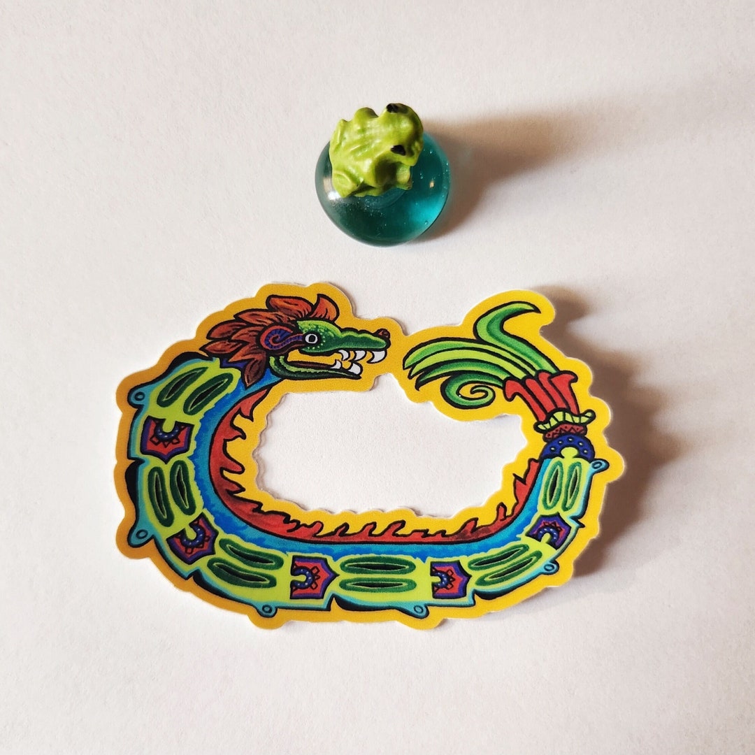 Quetzalcoatl Sticker Aztec Decal - Etsy
