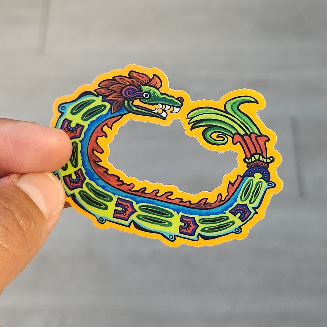 Quetzalcoatl Sticker Aztec Decal - Etsy