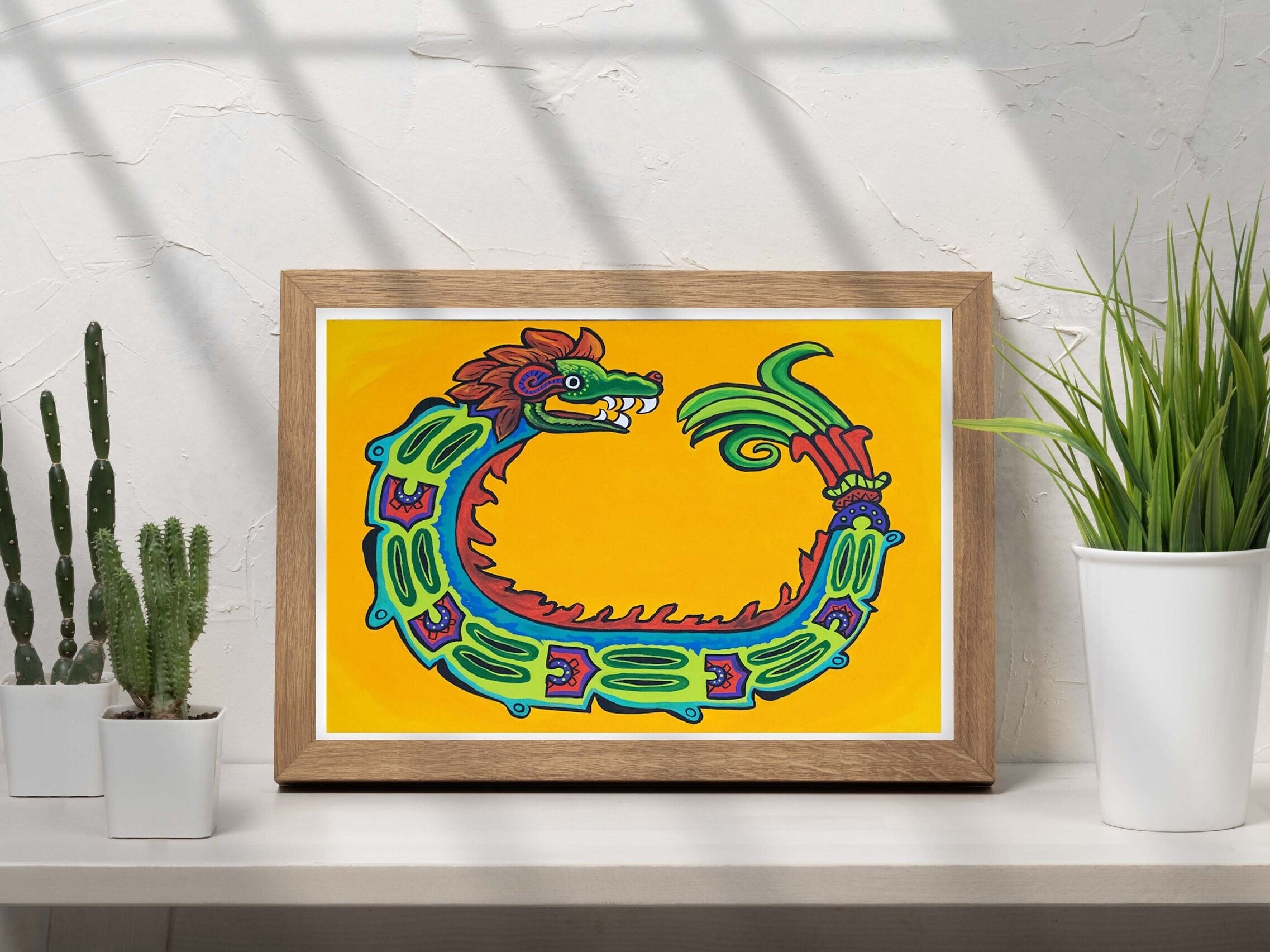 Quetzalcoatl Aztec Drawing