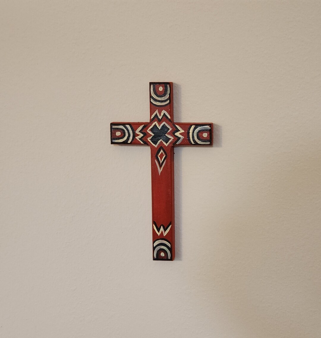 Handmade Painted Wooden Crosses, Wall Hang Cross, Christian Art ...