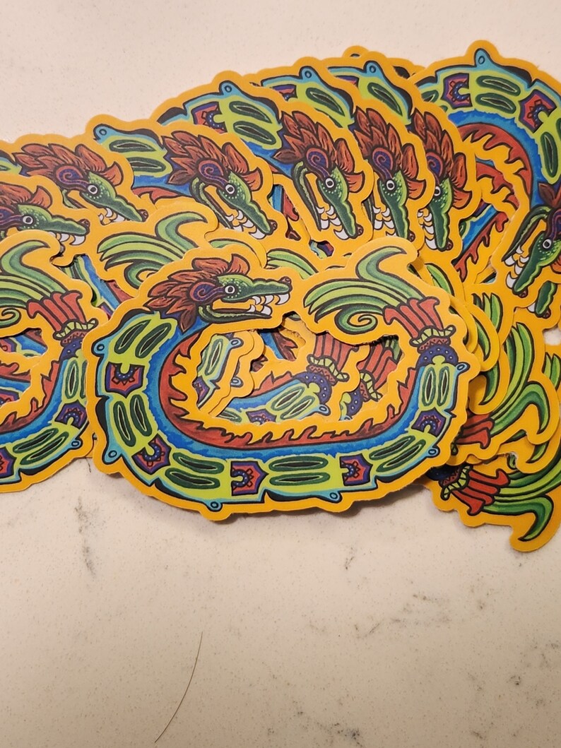 Quetzalcoatl Sticker Aztec Decal - Etsy