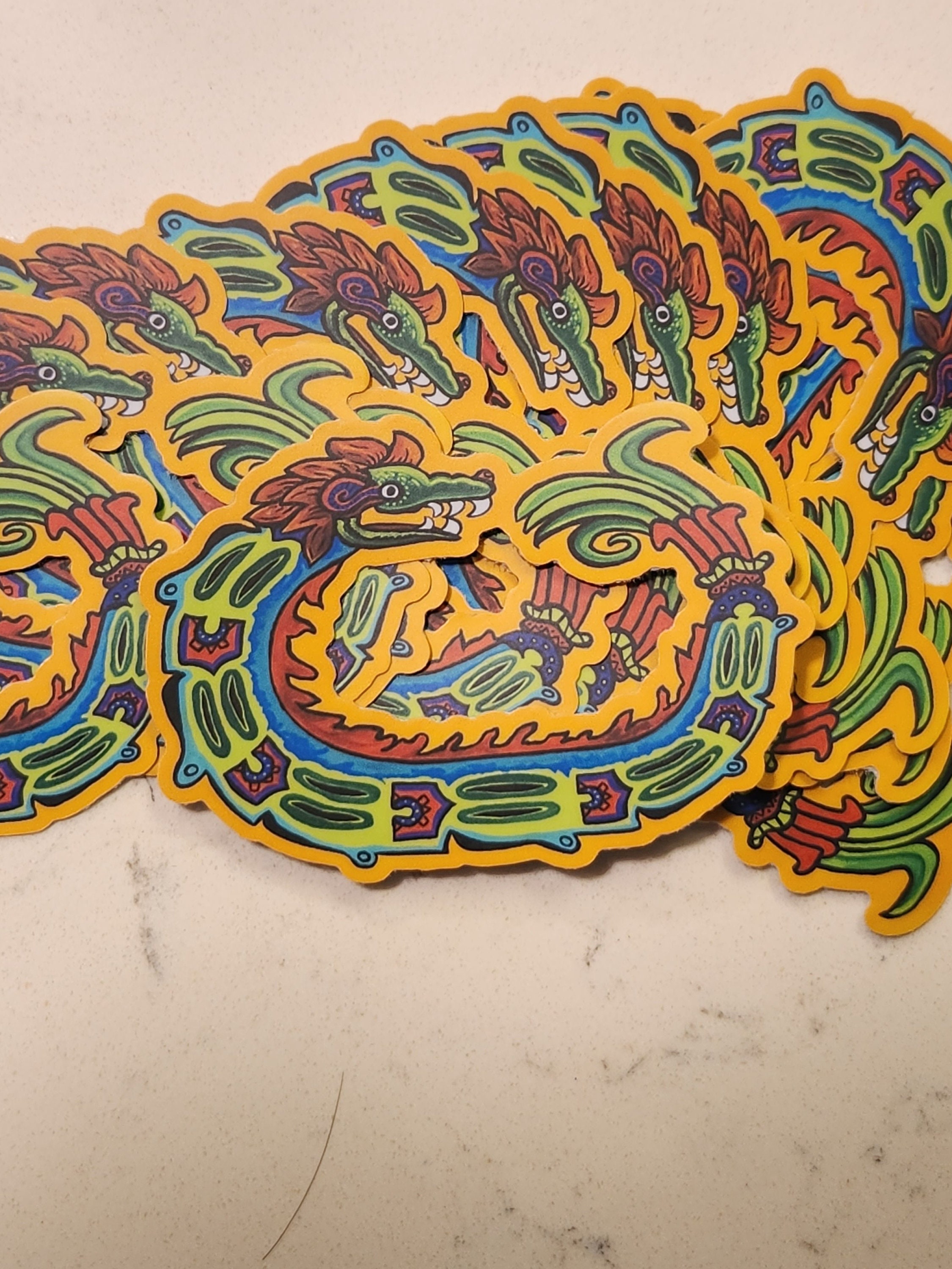 Quetzalcoatl Sticker Aztec Decal - Etsy
