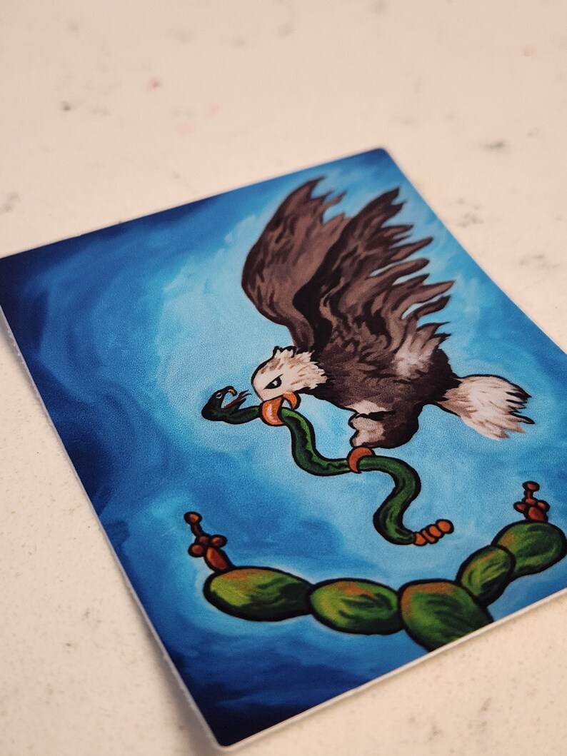 Mexican Flag Sticker Serpent Sticker for Journal Aztec Vinyl - Etsy