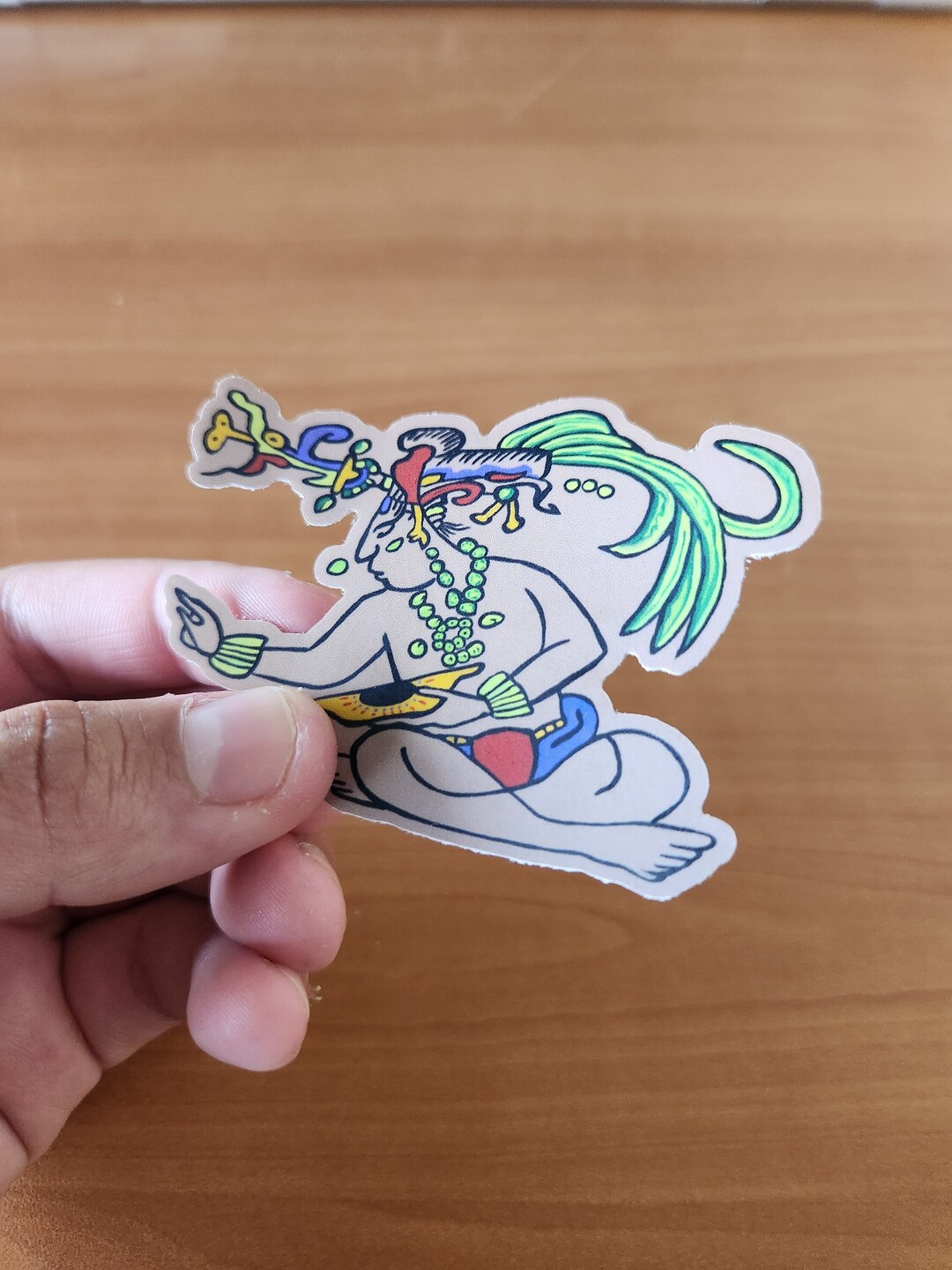 Aztec God Sticker for Computer Mexican Decal for Journal Mexico ...