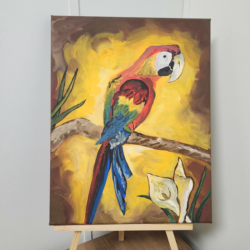 Parrot Painting - Etsy