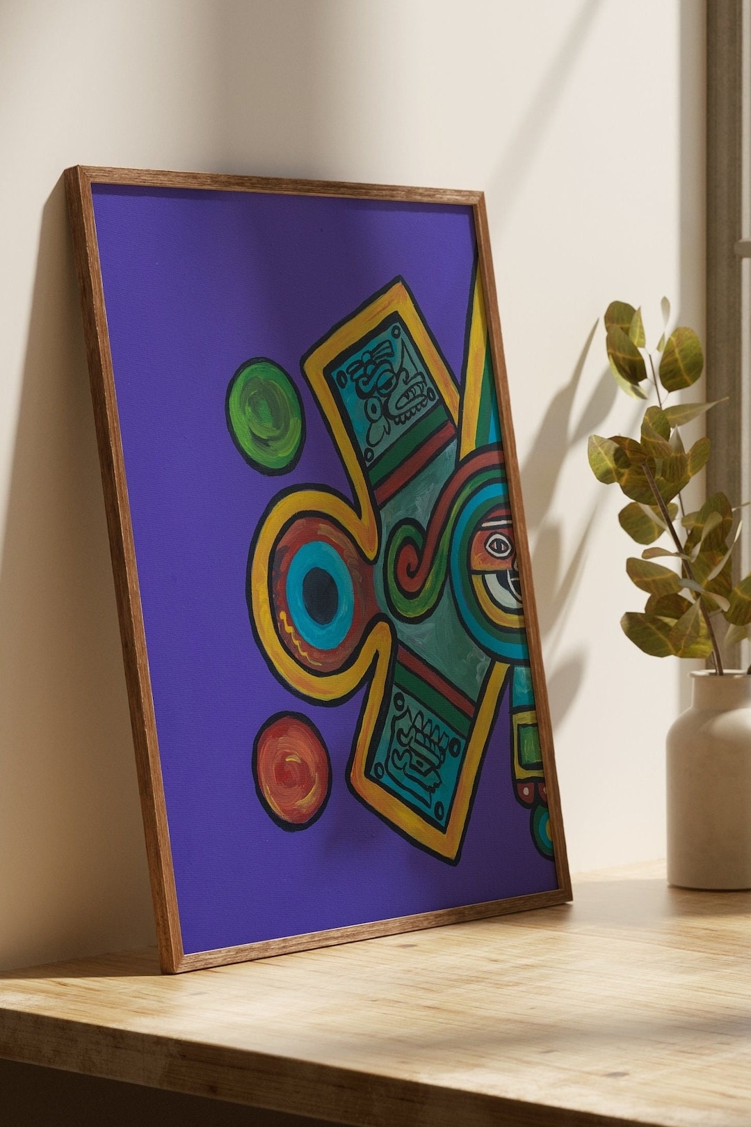 Aztec Art Print 12 X 18 Inches Mexican Wall Decor, Aztec Print, Mexico ...