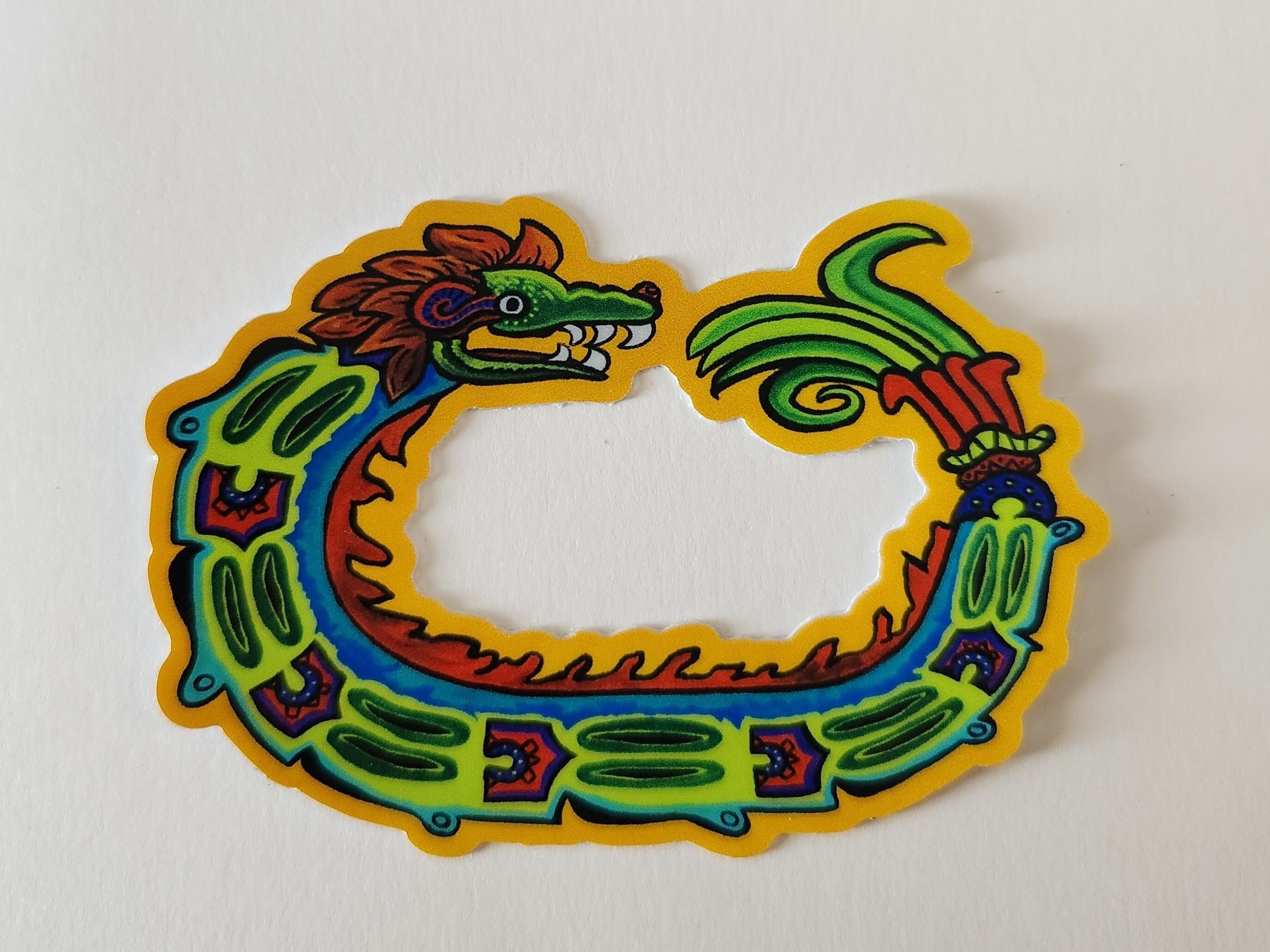 Quetzalcoatl Sticker Aztec Decal - Etsy