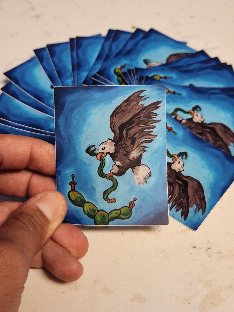 Mexican Flag Sticker Serpent Sticker for Journal Aztec Vinyl - Etsy