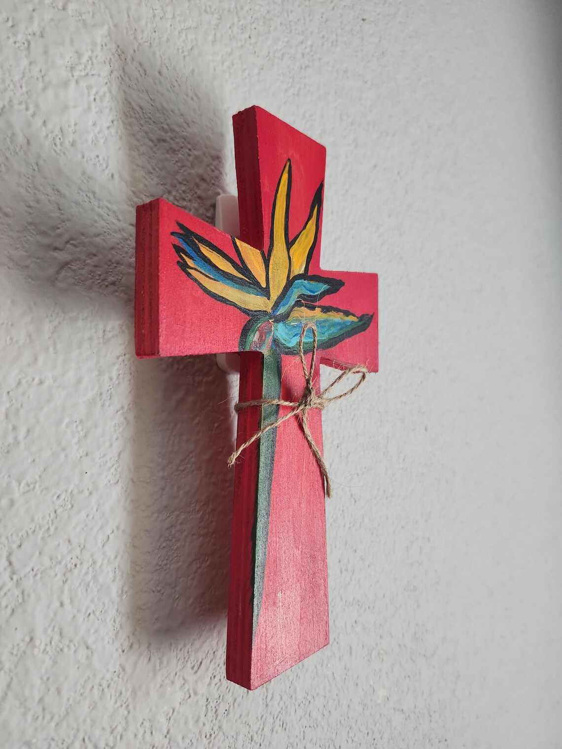 Painted Cross 8 X 5 Inches - Etsy