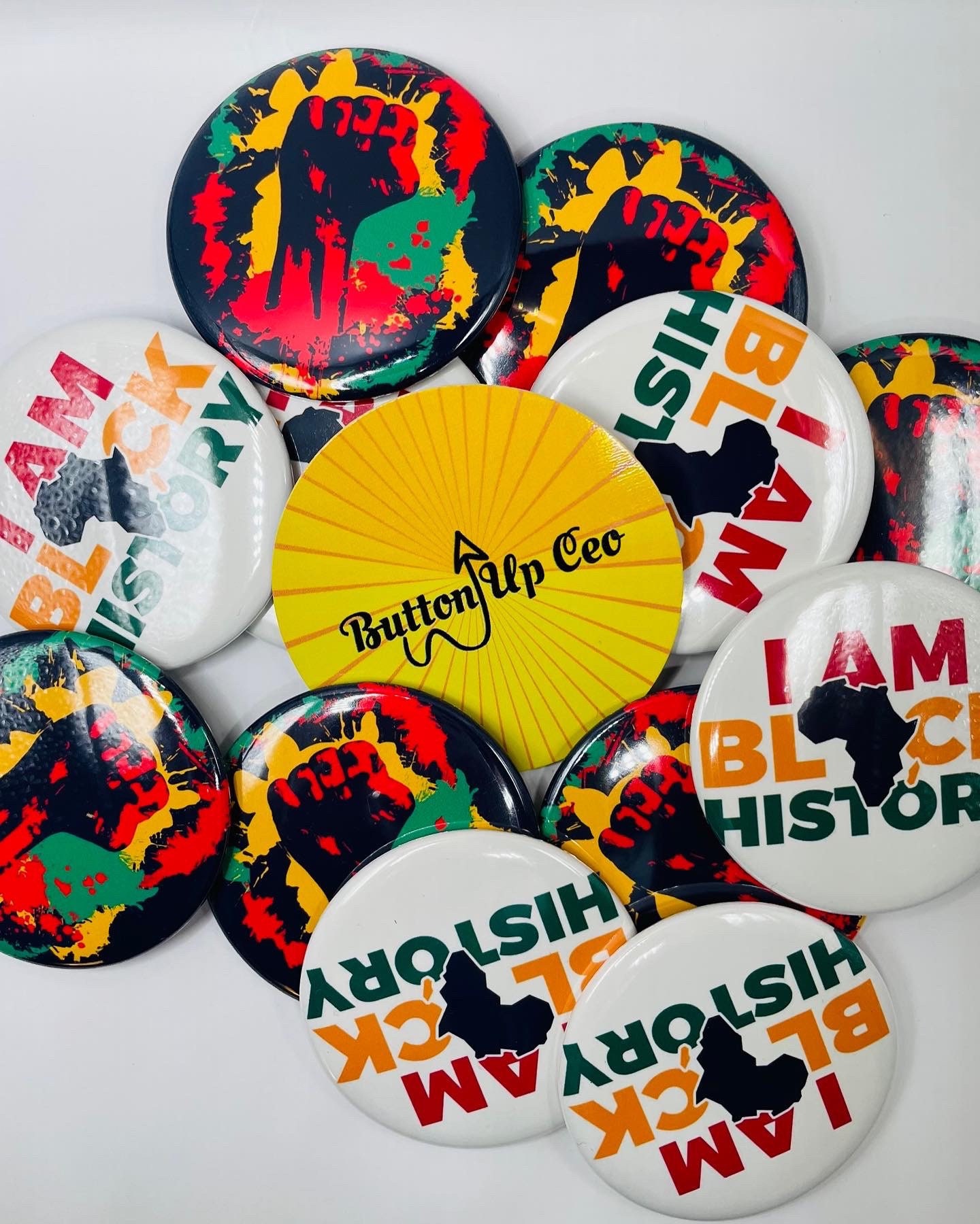Black History Month Buttons - Etsy