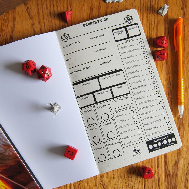 DND Classic Notebook - Etsy