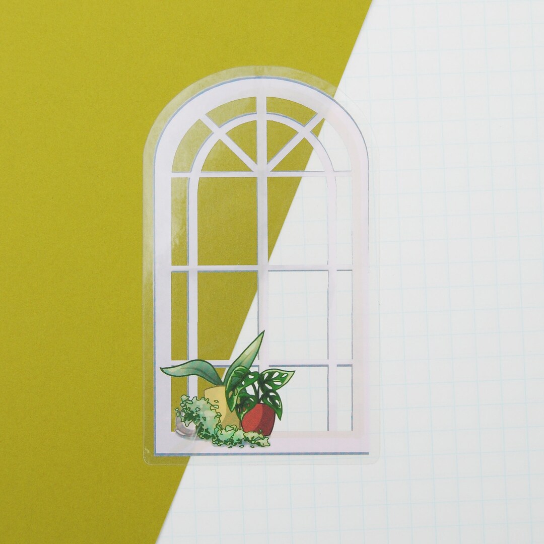 Arched Window Vinyl Clear Sticker - Etsy