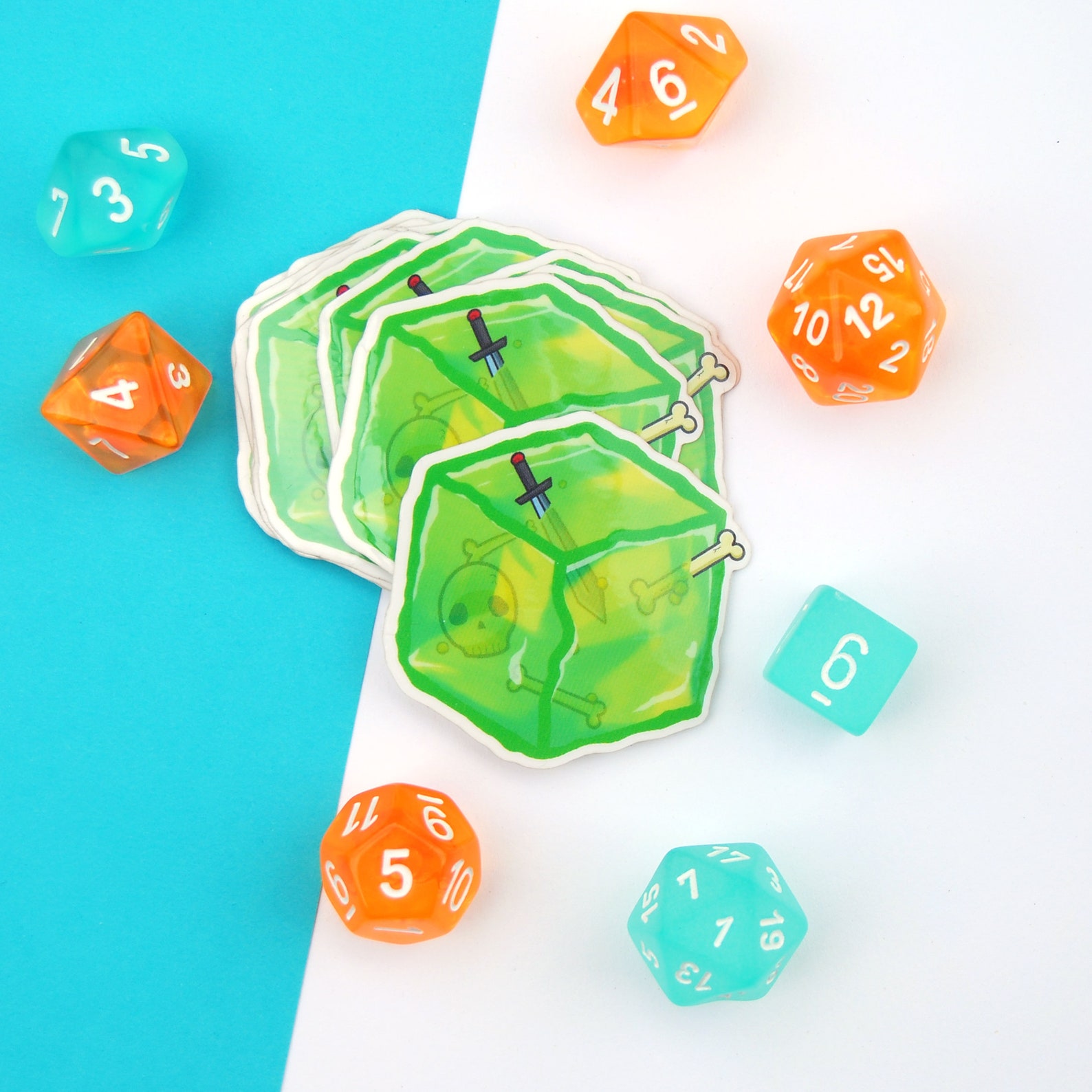 Gello Cube Clear Vinyl Sticker - Etsy