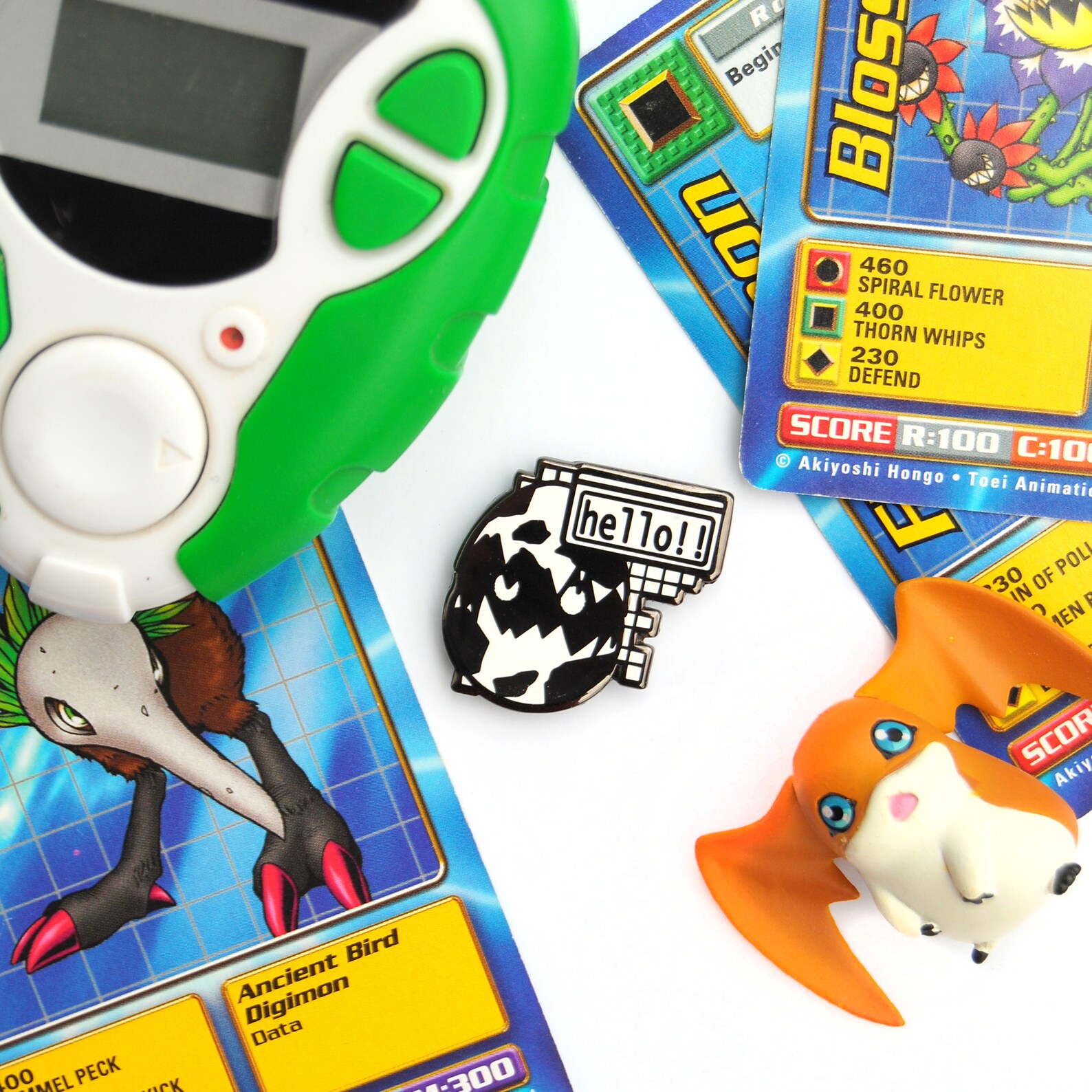 Digimon Inspired Egg Pin Hello | Etsy