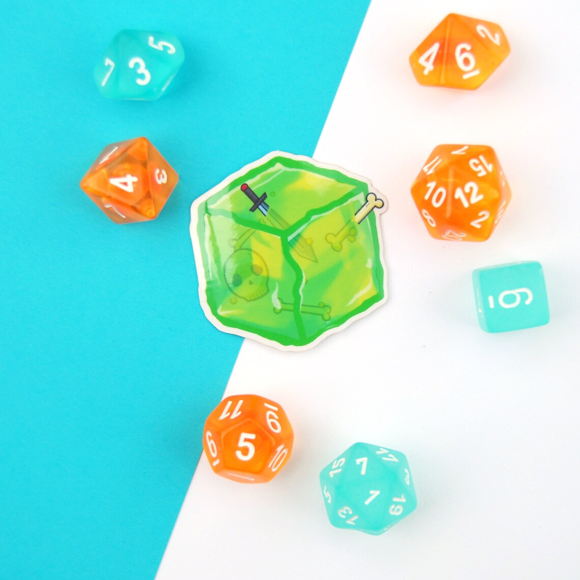 Gello Cube Clear Vinyl Sticker - Etsy