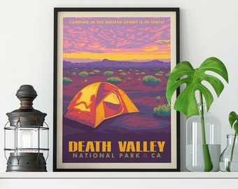 Death Valley National Park Travel Poster by Anderson Design | Etsy