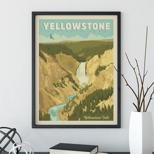 Yellowstone National Park Travel Poster by Anderson Design Group ...