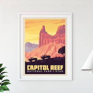 Capitol Reef National Park Travel Poster by Anderson Design Group ...