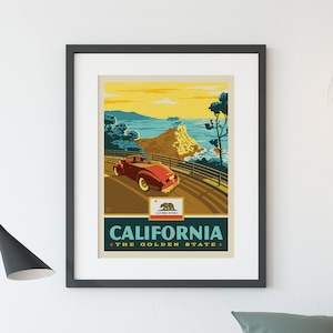 California the Golden State Vintage Poster by Anderson Design Group ...