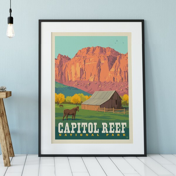 Capitol Reef Poster - Etsy