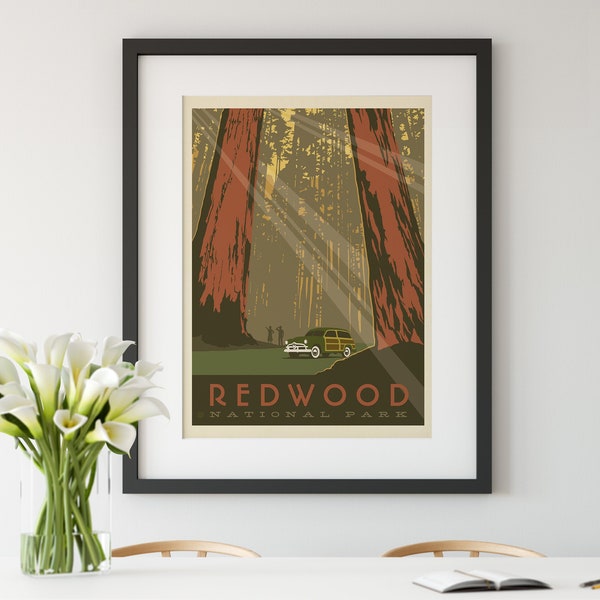 Redwood Print - Etsy