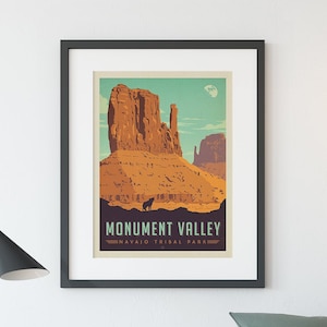 Monument Valley National Park Travel Poster by Anderson Design Group ...