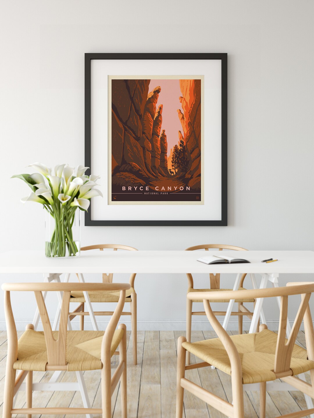 Bryce Canyon National Park Vintage Travel Poster by Kenneth Crane and ...