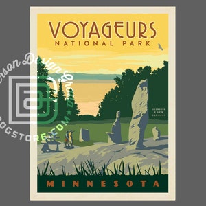 Voyageurs National Park Travel Poster by Anderson Design Group ...