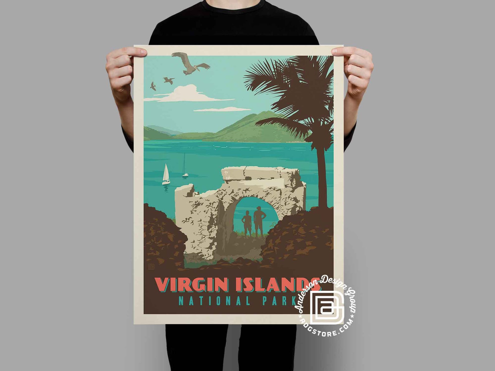 Virgin Islands National Park Travel Poster by Anderson Design Group ...