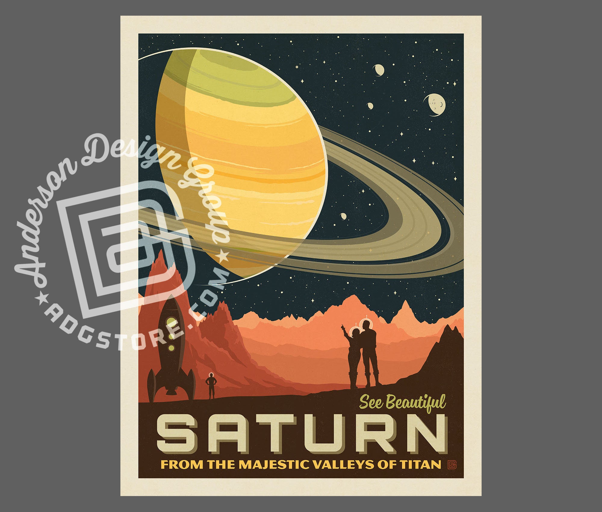 Saturn Planet Poster