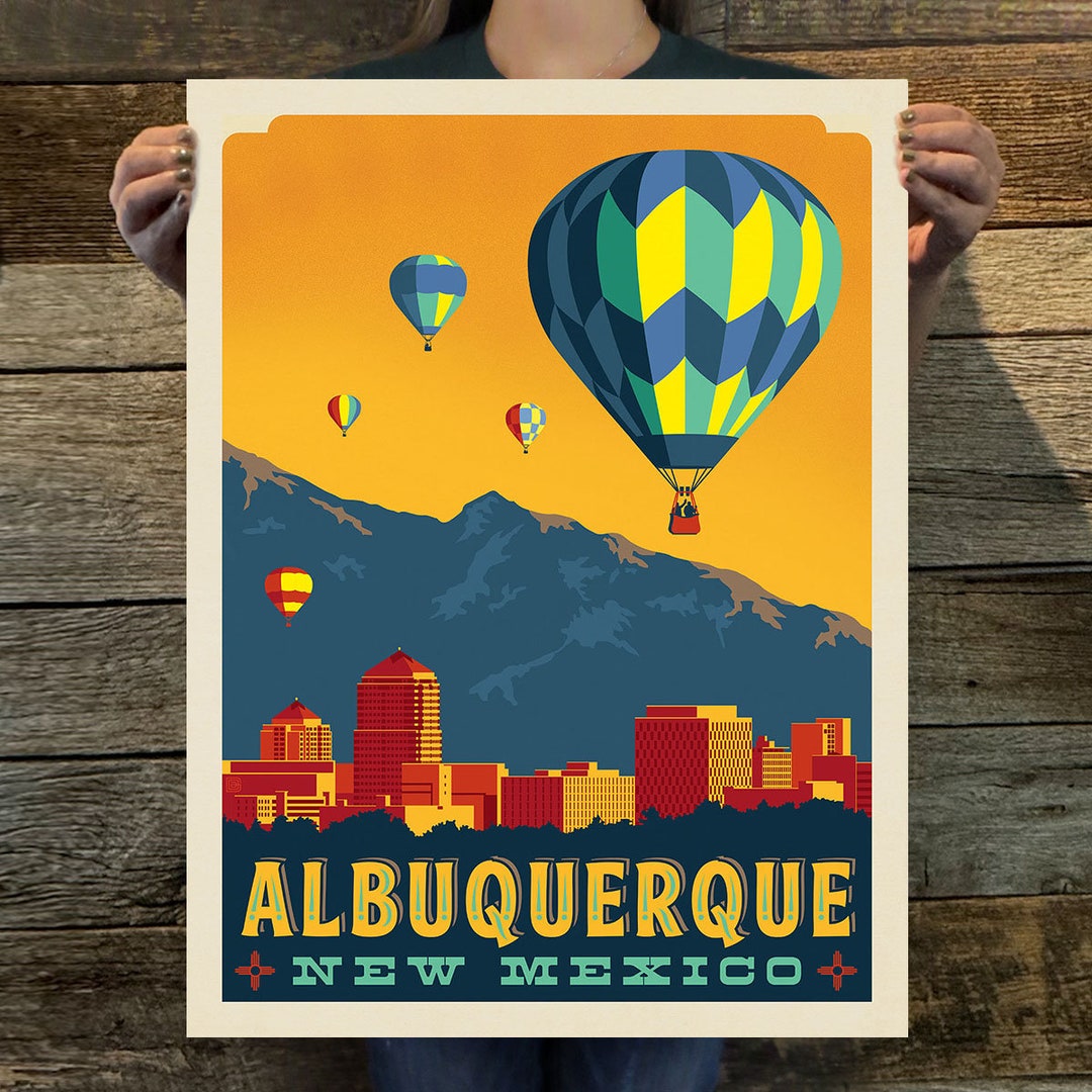 Albuquerque, NM Travel Poster by Anderson Design Group | American ...