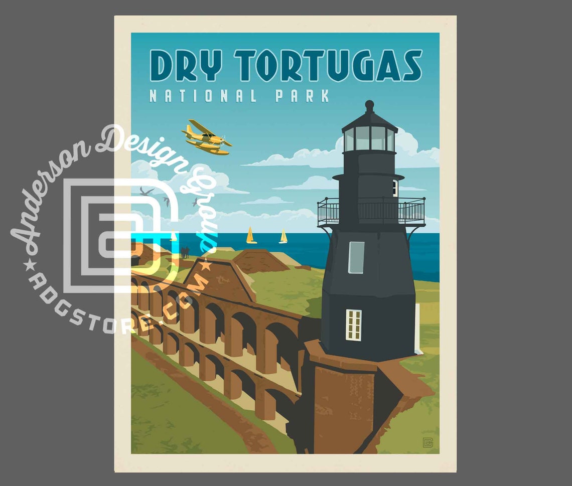 Dry Tortugas National Park Travel Poster by Anderson Design Group | Dry ...