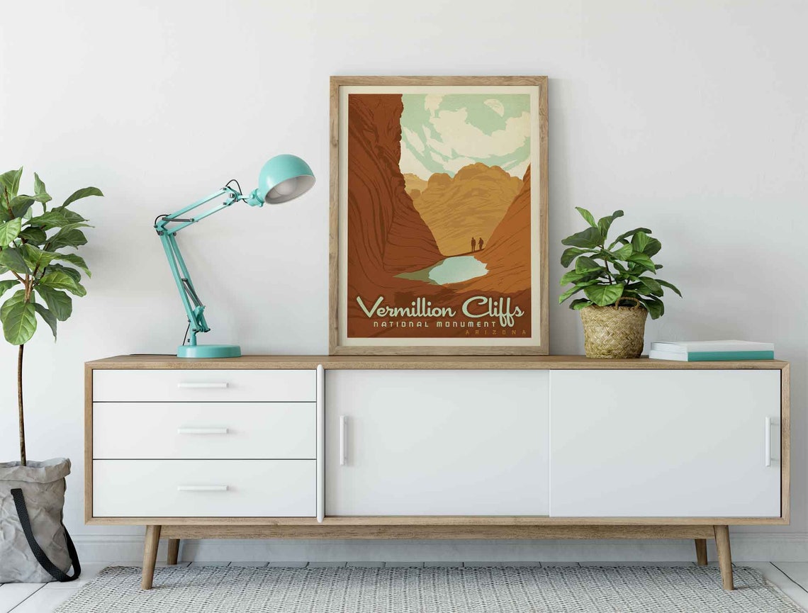 Vermillion Cliffs National Park Travel Poster by Anderson Design Group ...