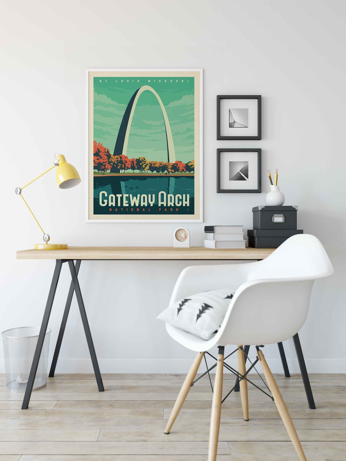 Gateway Arch National Park Travel Poster by Anderson Design - Etsy