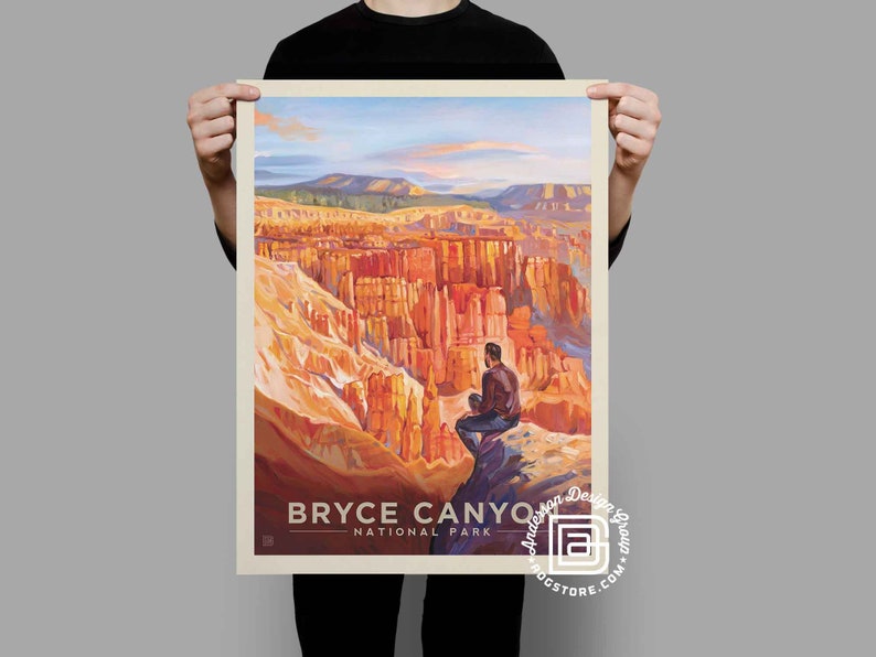 Bryce Canyon National Park Vintage Travel Poster by Kai Carpenter ...